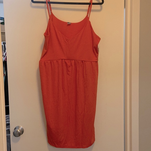 Old Navy | Dresses | Comfy Cute Orange Dress Never Worn Perfect ...
